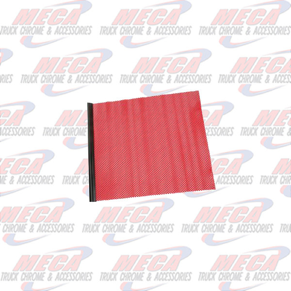 RED WARNING REPLACEMENT FOR SPRING LOADED FLAG - Meca Truck Chrome
