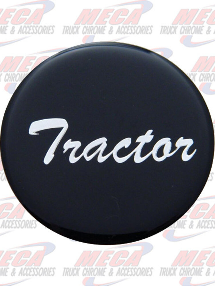 BRAKE KNOB STICKER BLACK TRACTOR - Meca Truck Chrome