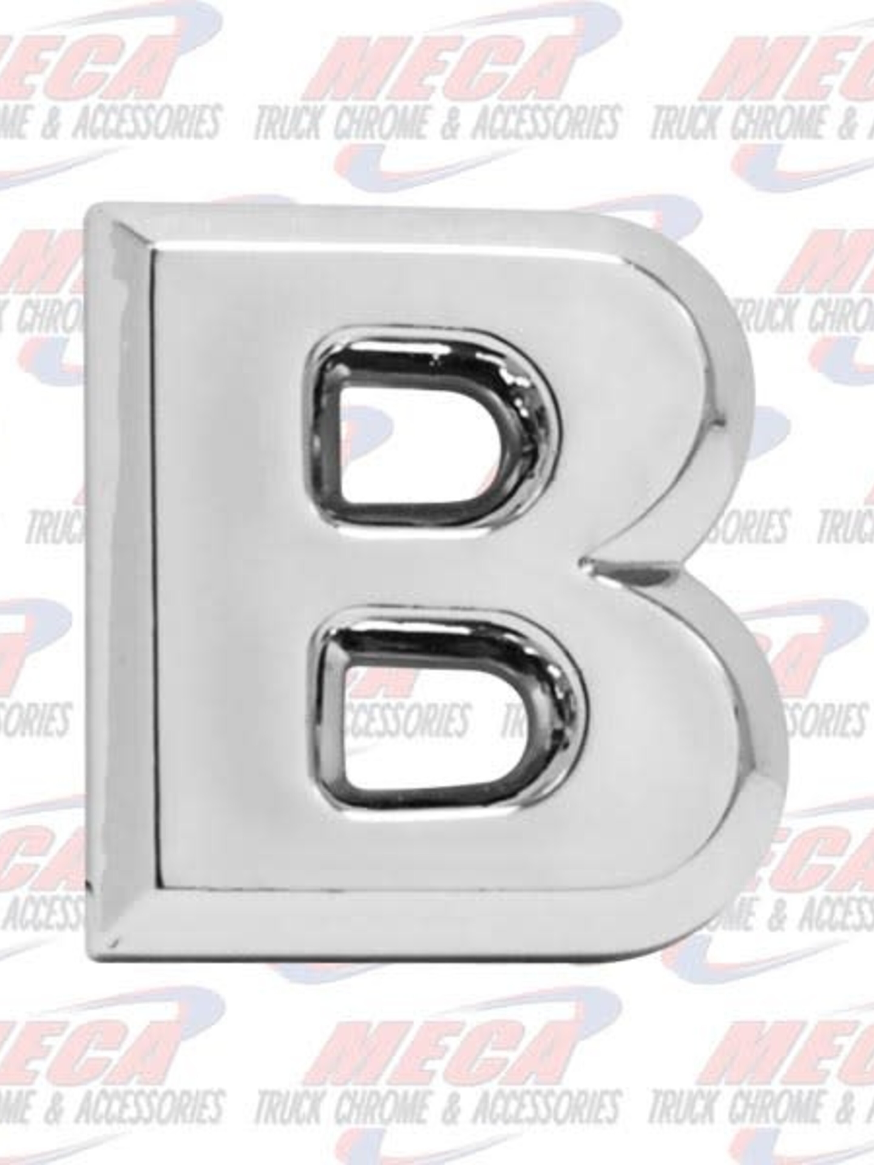 CHROME LETTER B 1" TALL - Meca Truck Chrome