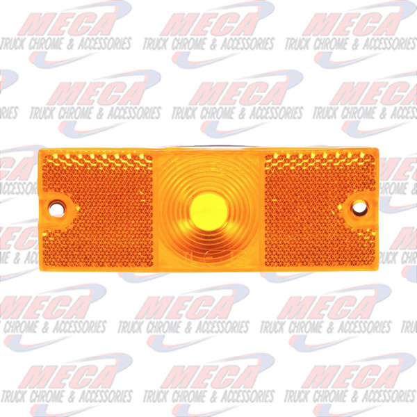 MARKER LIGHT TRUCK-LITE AMBER RECTANGLE - Meca Truck Chrome