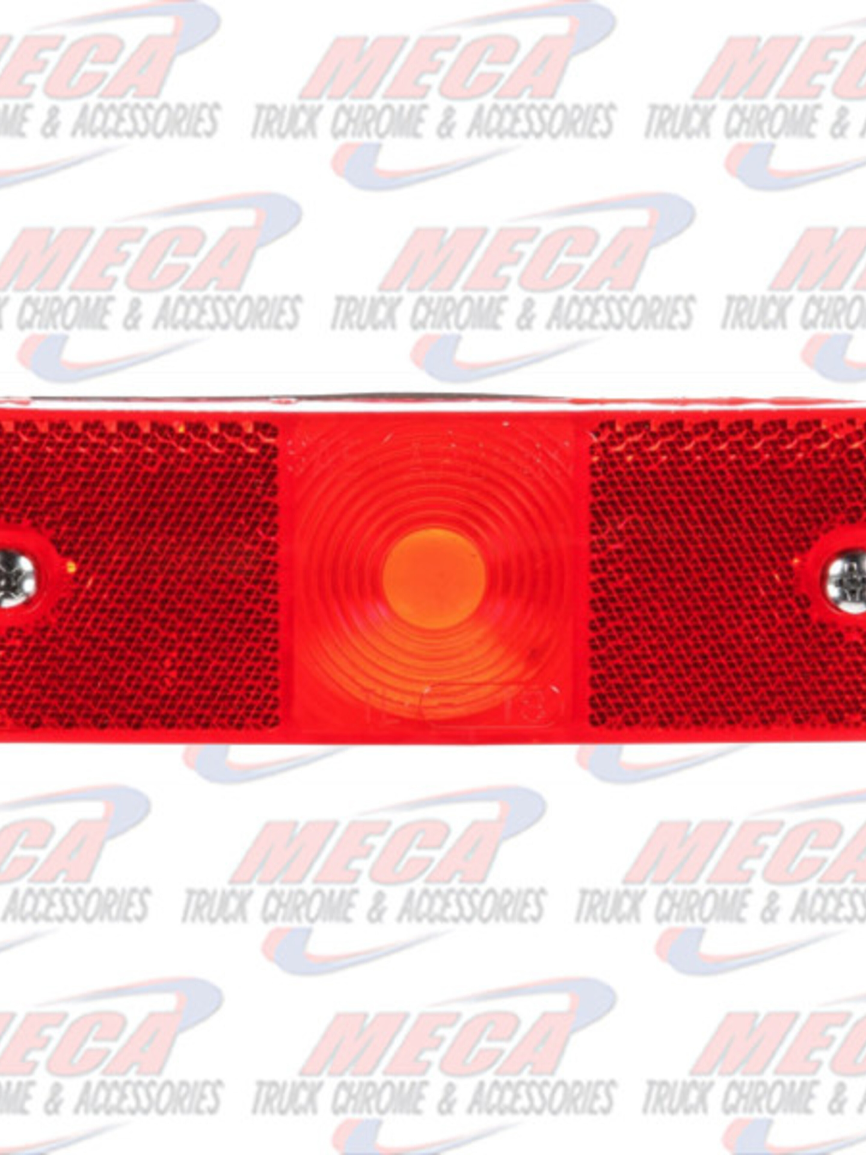 MARKER LIGHT TRUCK-LITE RED RECTANGLE - Meca Truck Chrome