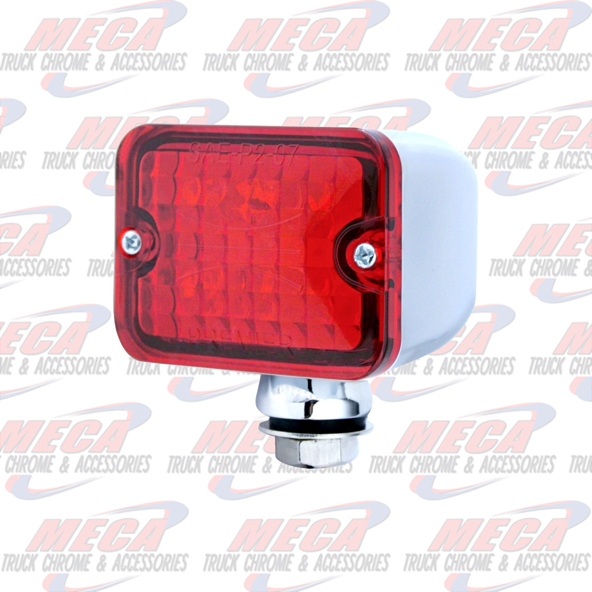 6 LED HOT ROD LIGHT RED - Meca Truck Chrome
