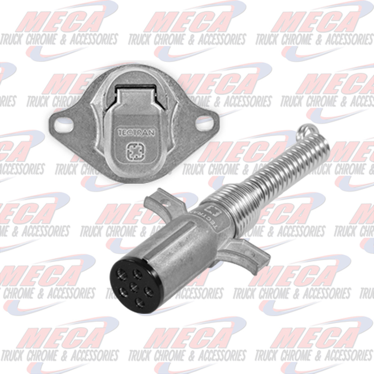 6 WAY SOCKET BOOT FOR 6 WAY SOCKETS - Meca Truck Chrome