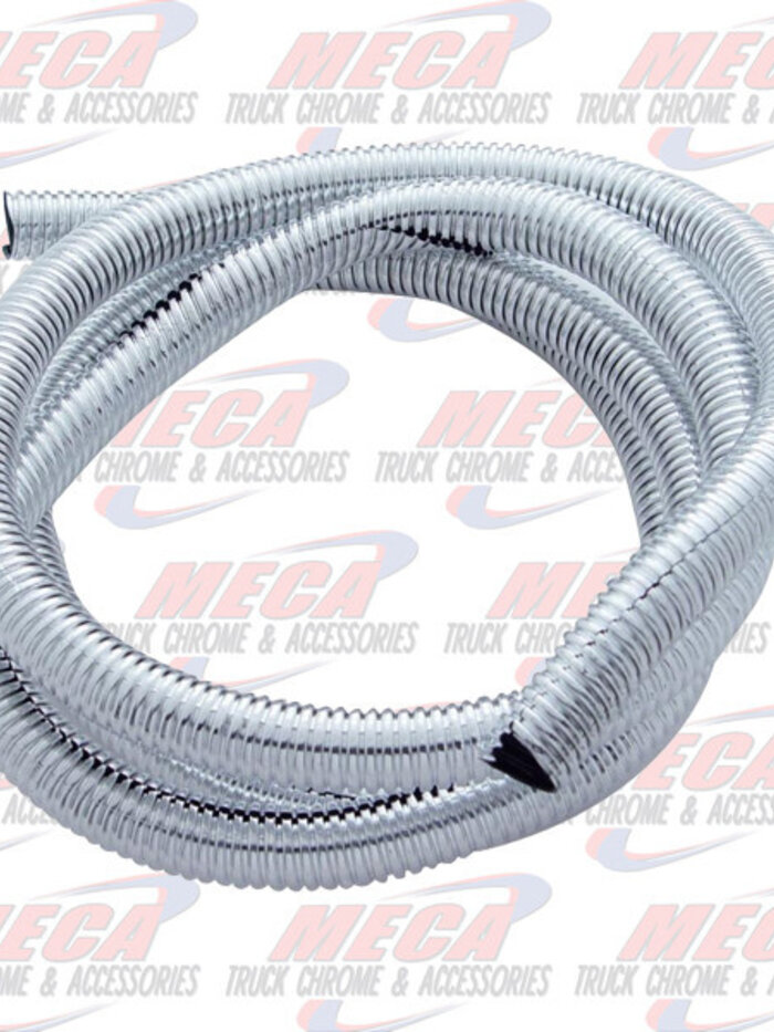CHROME WIRE LOOM 5/8" X 72" LONG - Meca Truck Chrome