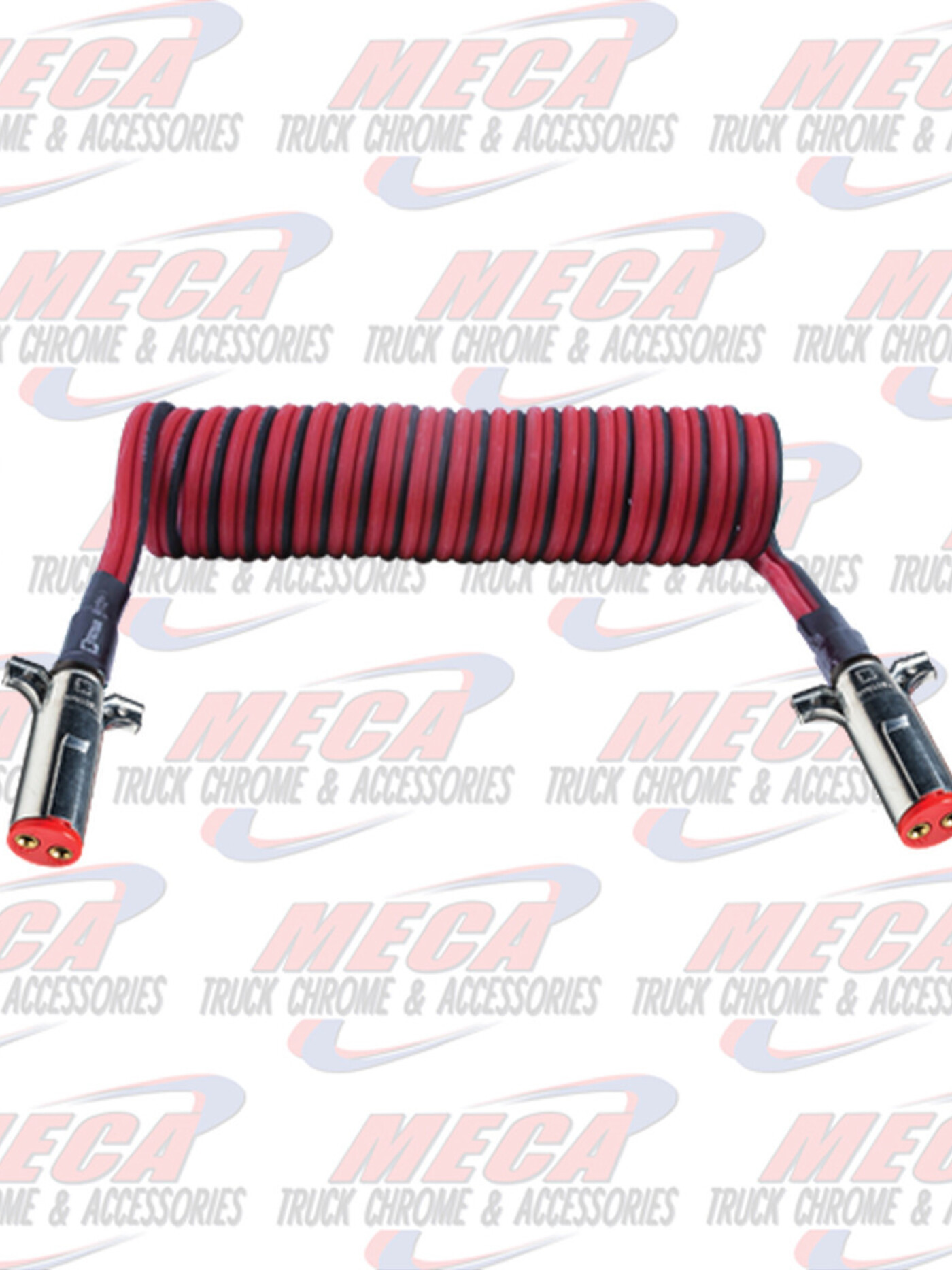 DUAL POLE COILED CABLE 12 FT (LIFTGATE) - Meca Truck Chrome
