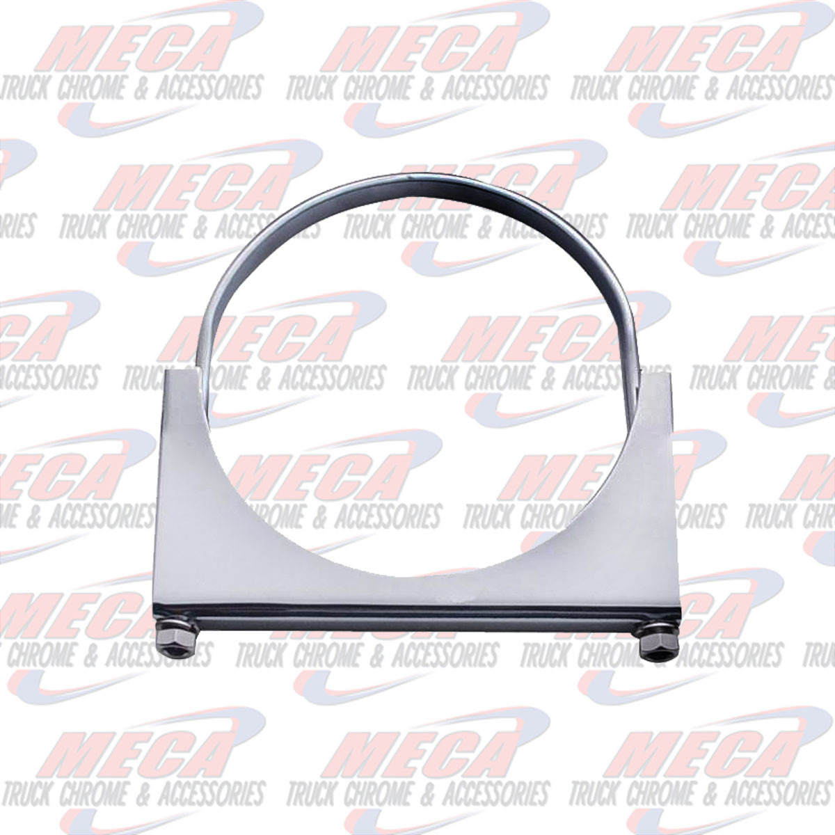 EXHAUST U BOLT STACK CLAMP S/S 6" UNIVERSAL - Meca Truck Chrome