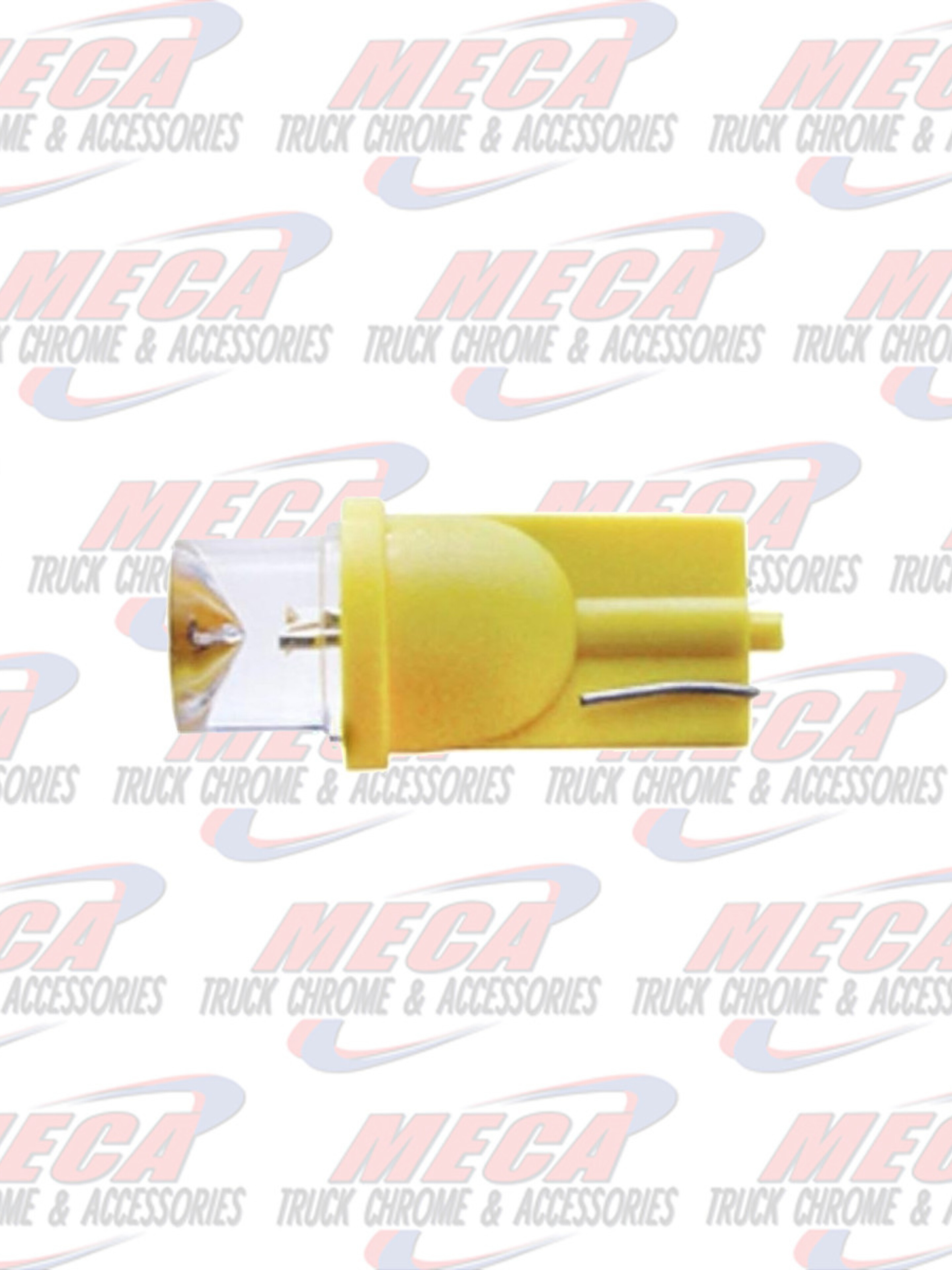 LED 194 BULB AMBER WEDGE BASE - Meca Truck Chrome