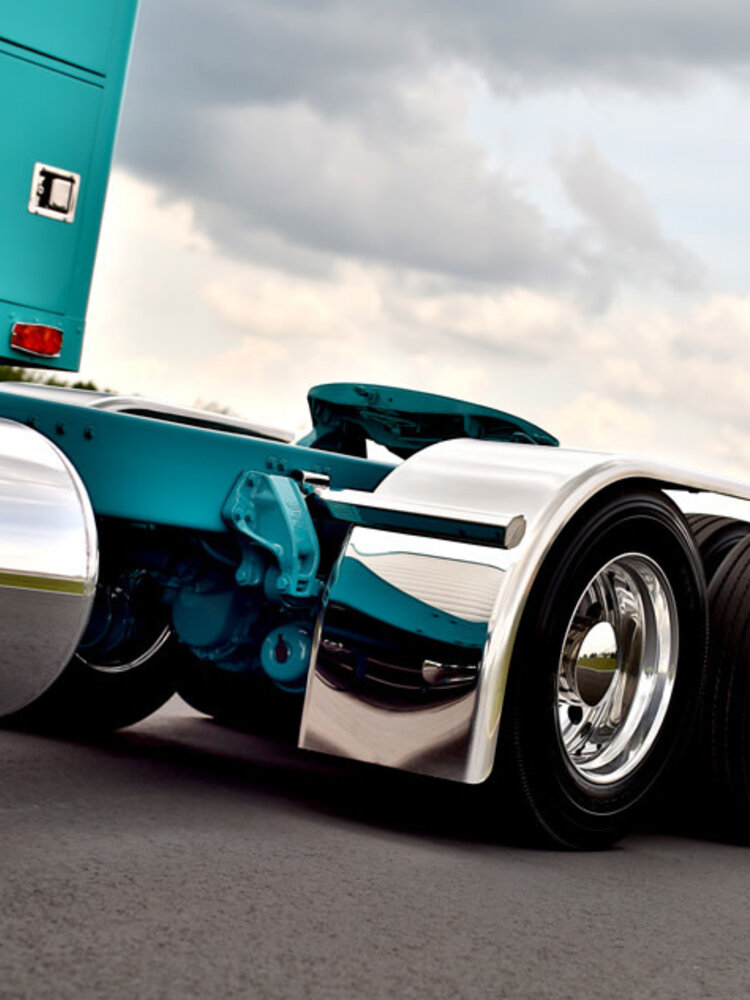 HALF FENDERS SUPER LOW RIDER SET W/O BKTS -HOG ECO - Meca Truck Chrome