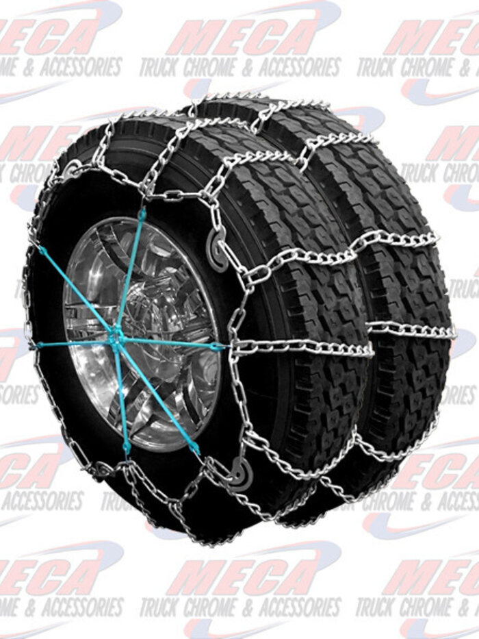 TIRE SNOW CHAIN DUAL WHEEL 24.5-CONTAINS 4 TIRES - Meca Truck Chrome