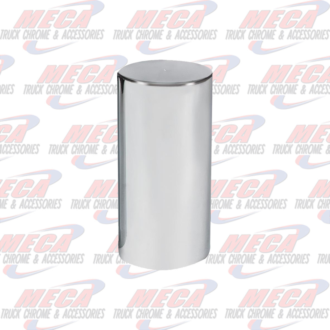 NUT COVER 4.25" PLASTIC THREADED 33MM CYLINDER - Meca Truck Chrome