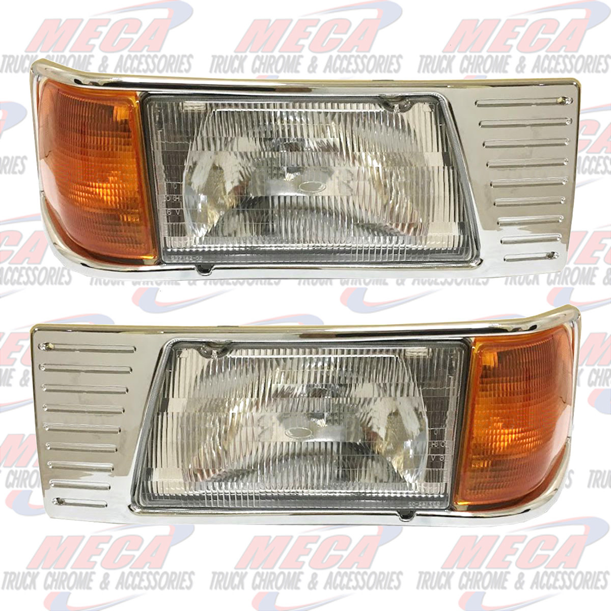 HEADLIGHT HOUSING PB PETERBILT 377 DRIVER AND PASSENGER SIDE W ...