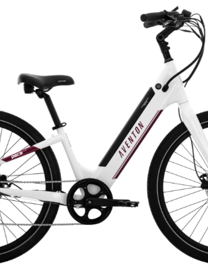 AVENTON EBIKE PACE 500.3 STEP-THROUGH GHOST WHITE BIKE BICYCLE W/ TORQUE SENSOR EBK2003 - Meca ...