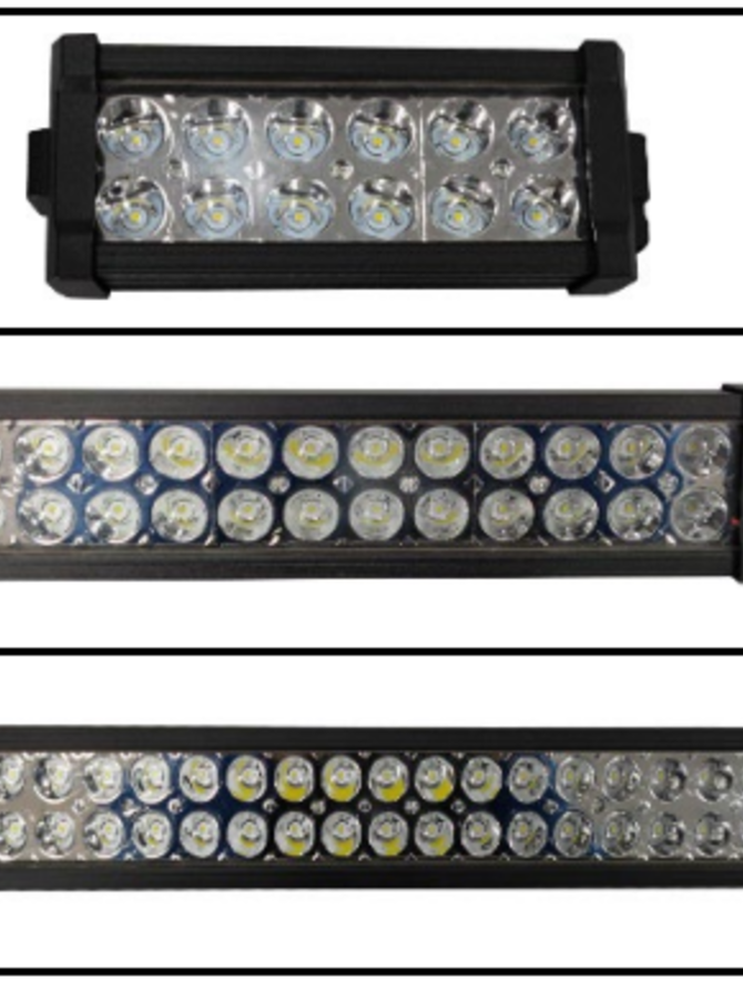 LED LIGHT BAR 13.5" W/ 24 LED DIODES - Meca Truck Chrome