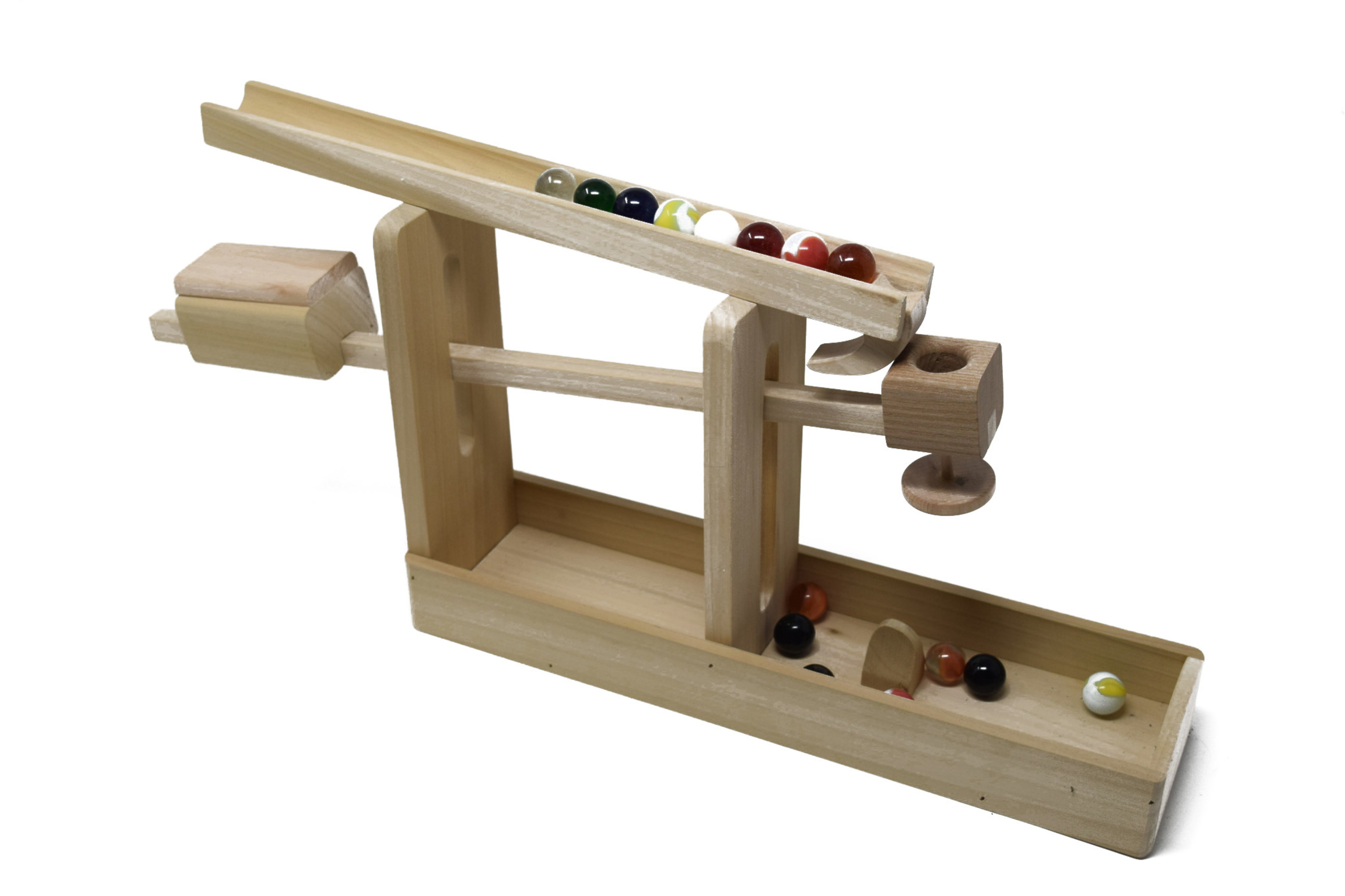Wooden Marble Roller Machine Toy by Popular Poplar Toys - Log House ...