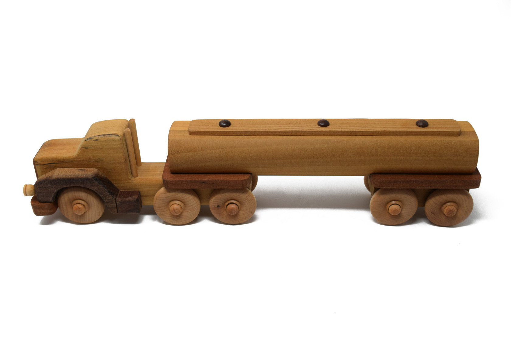 Wooden Tanker Truck Toy by Popular Poplar Toys - Log House Craft Gallery