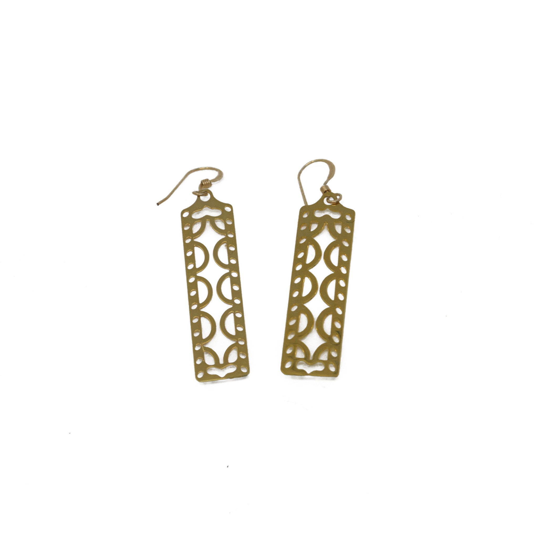 Filigree Rectangle Earring by Goose Pond - Log House Craft Gallery