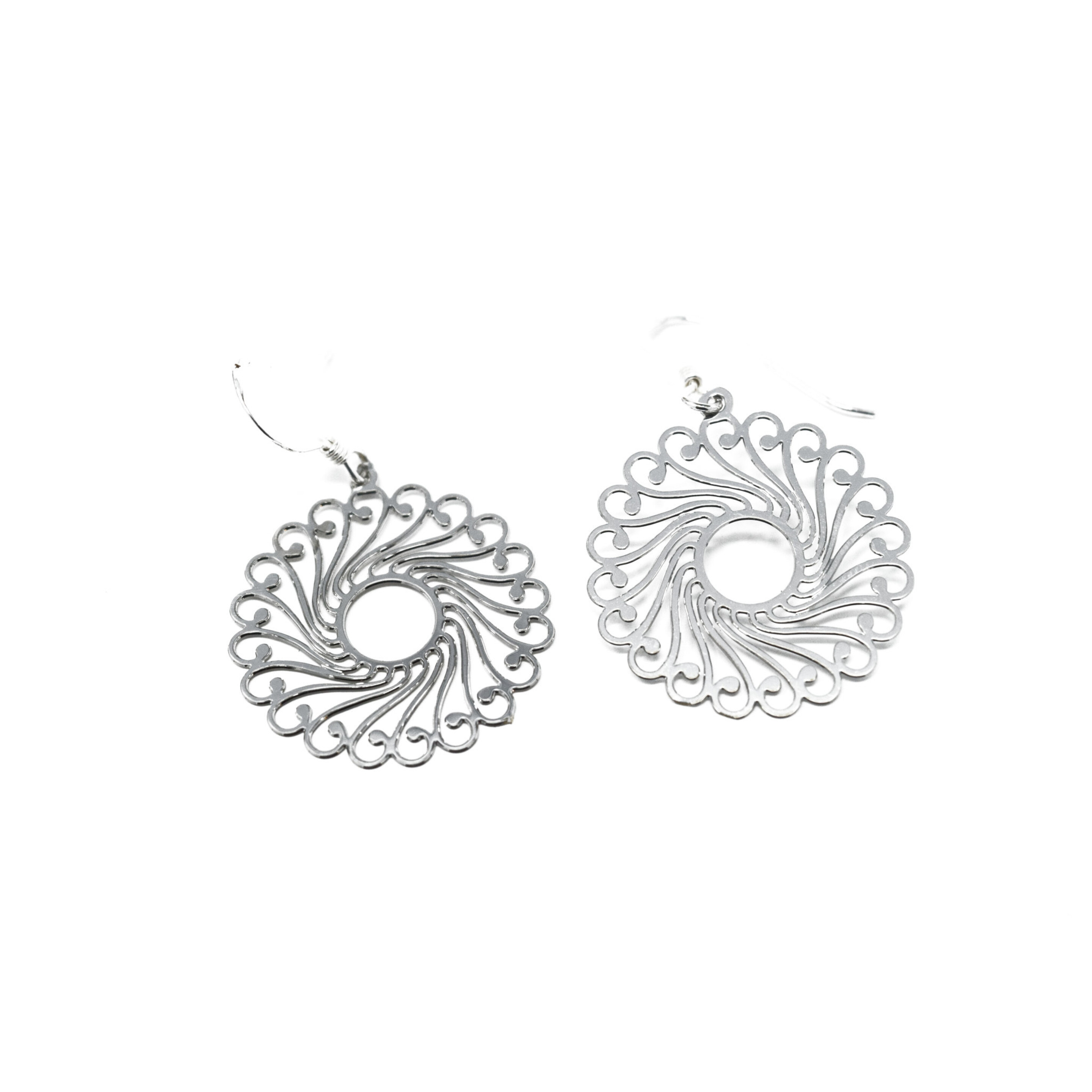 Round Filigree Earring by Goose Pond - Log House Craft Gallery