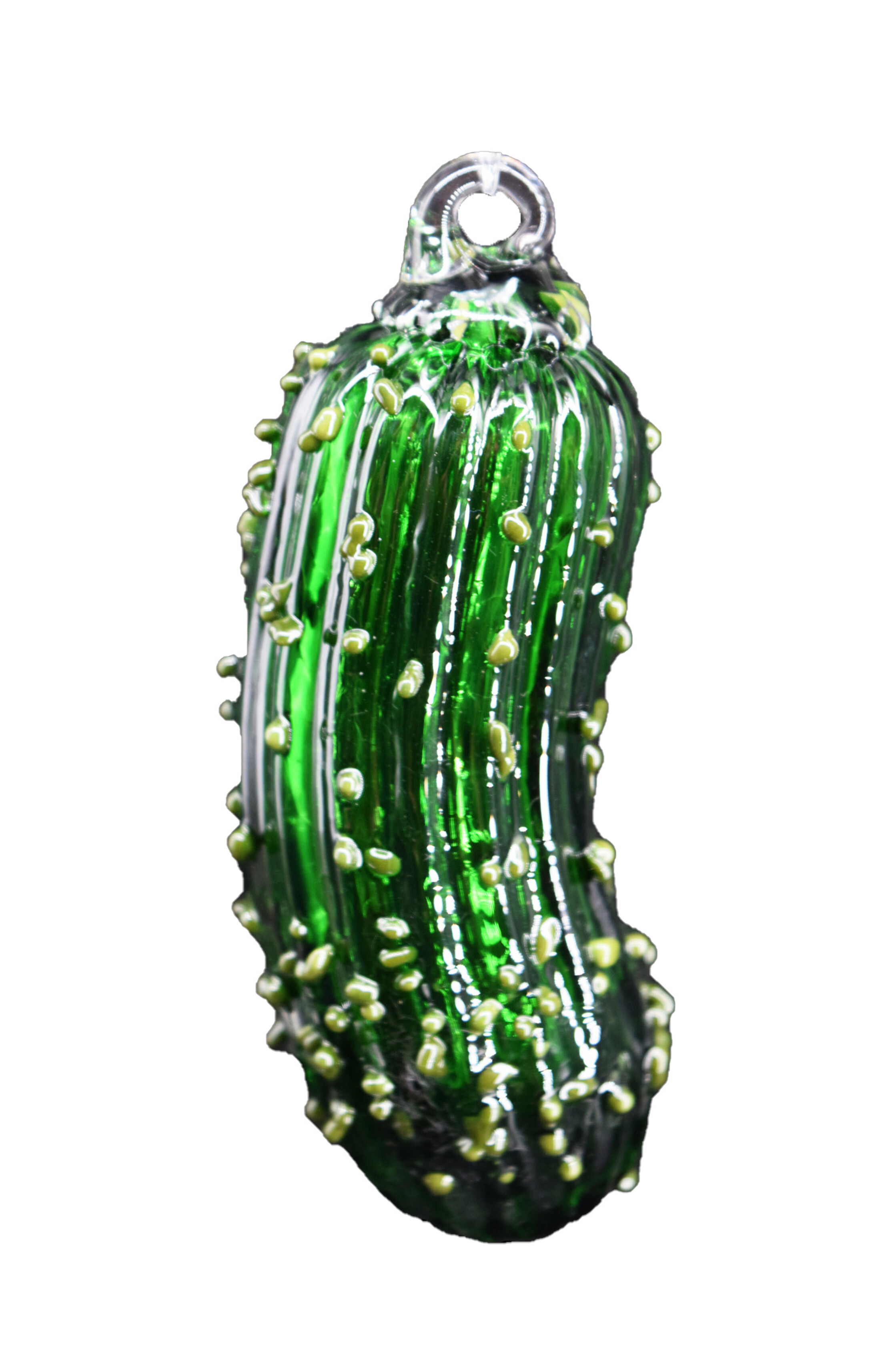Pickle Ornament by Hot Glass Alley - Log House Craft Gallery