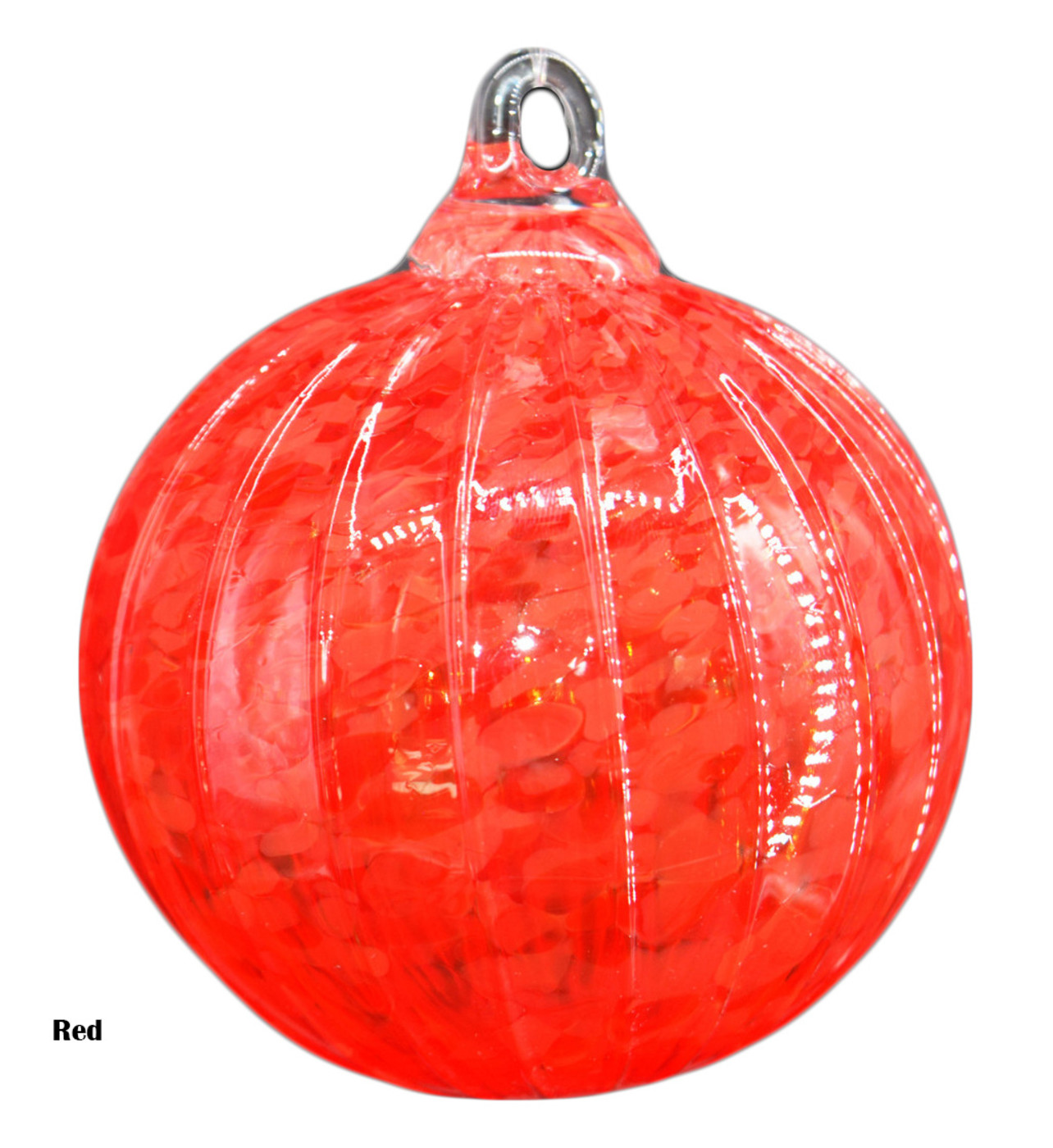 Optic Pattern Ornament by Hot Glass Alley - Log House Craft Gallery