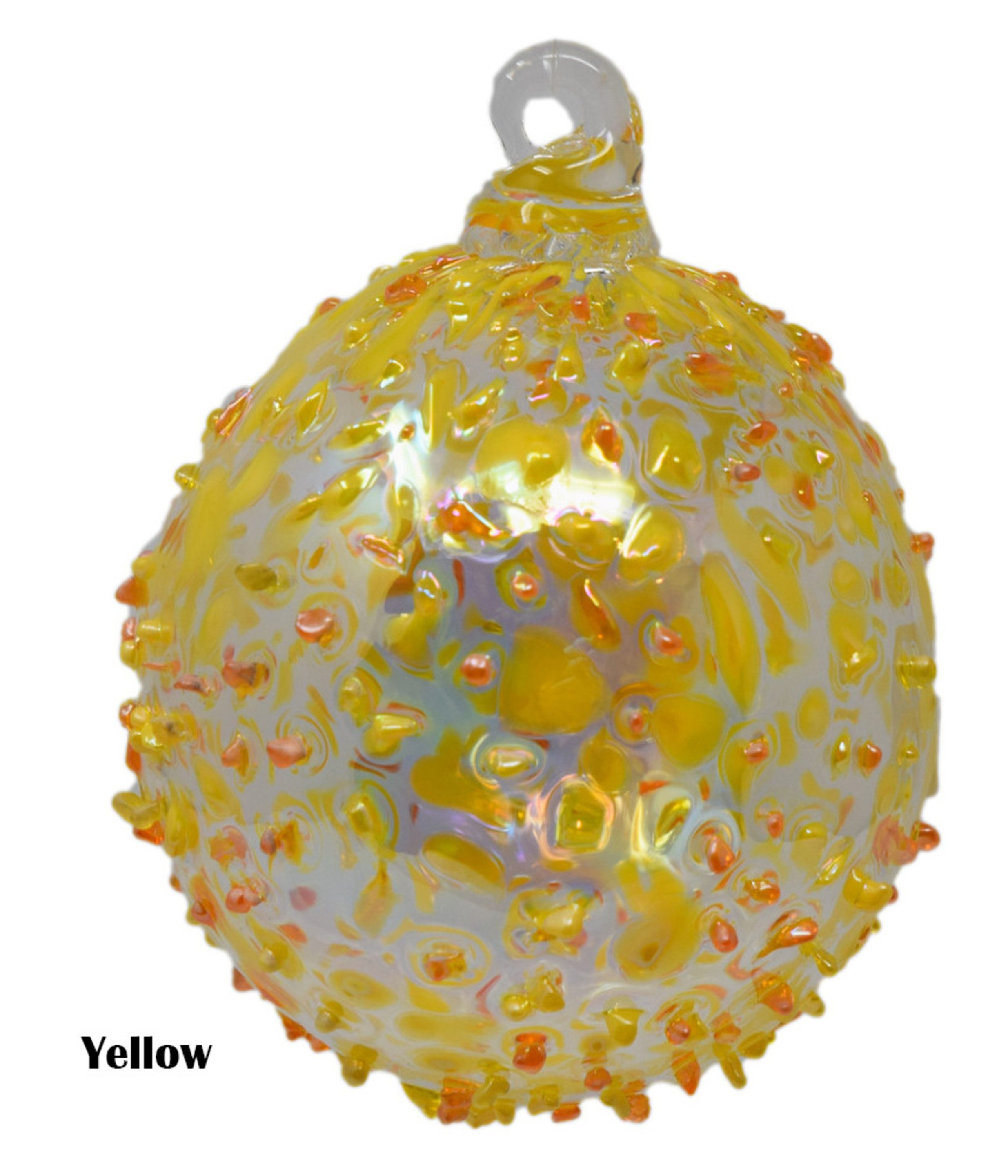 Bumpy Ornament by Ron Hinkle Glass - Log House Craft Gallery