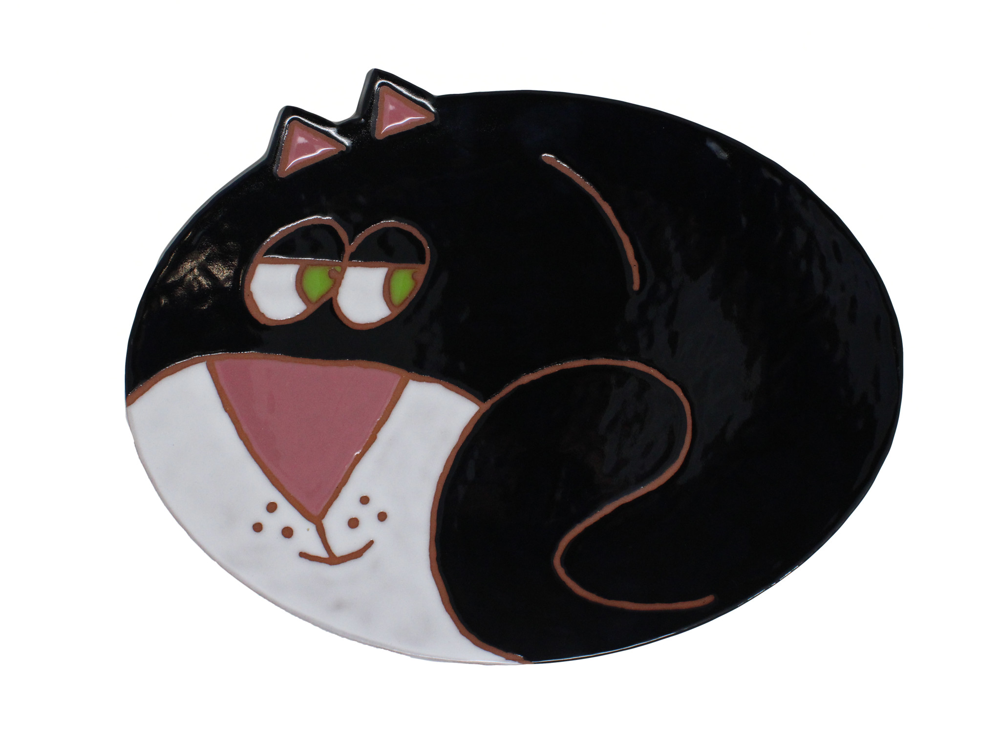 Ceramic Animal Serving Platters by Showkitty Pottery - Log House Craft ...