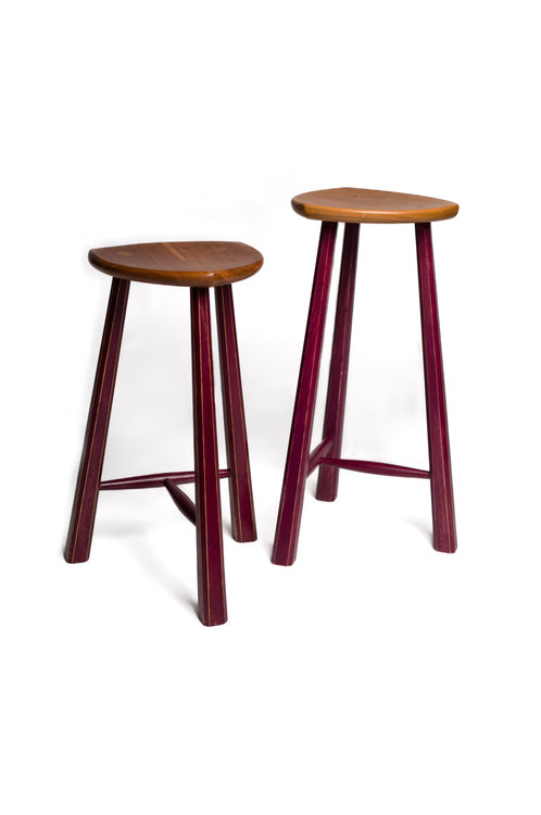 People Stool by Berea College Student Craft - Log House Craft Gallery