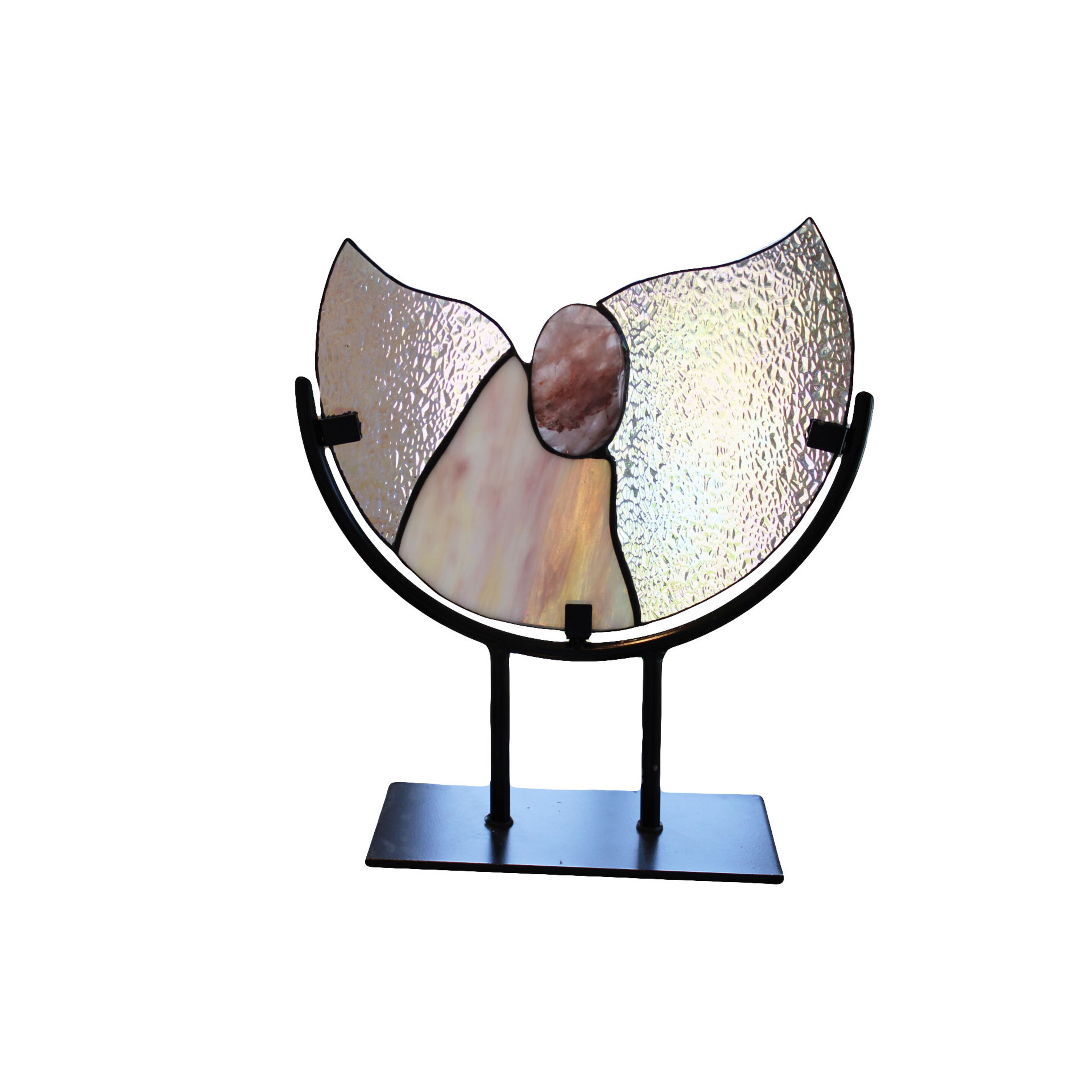 Stained Glass Geode in 10" by Wildflower Studio - Log House Craft Gallery