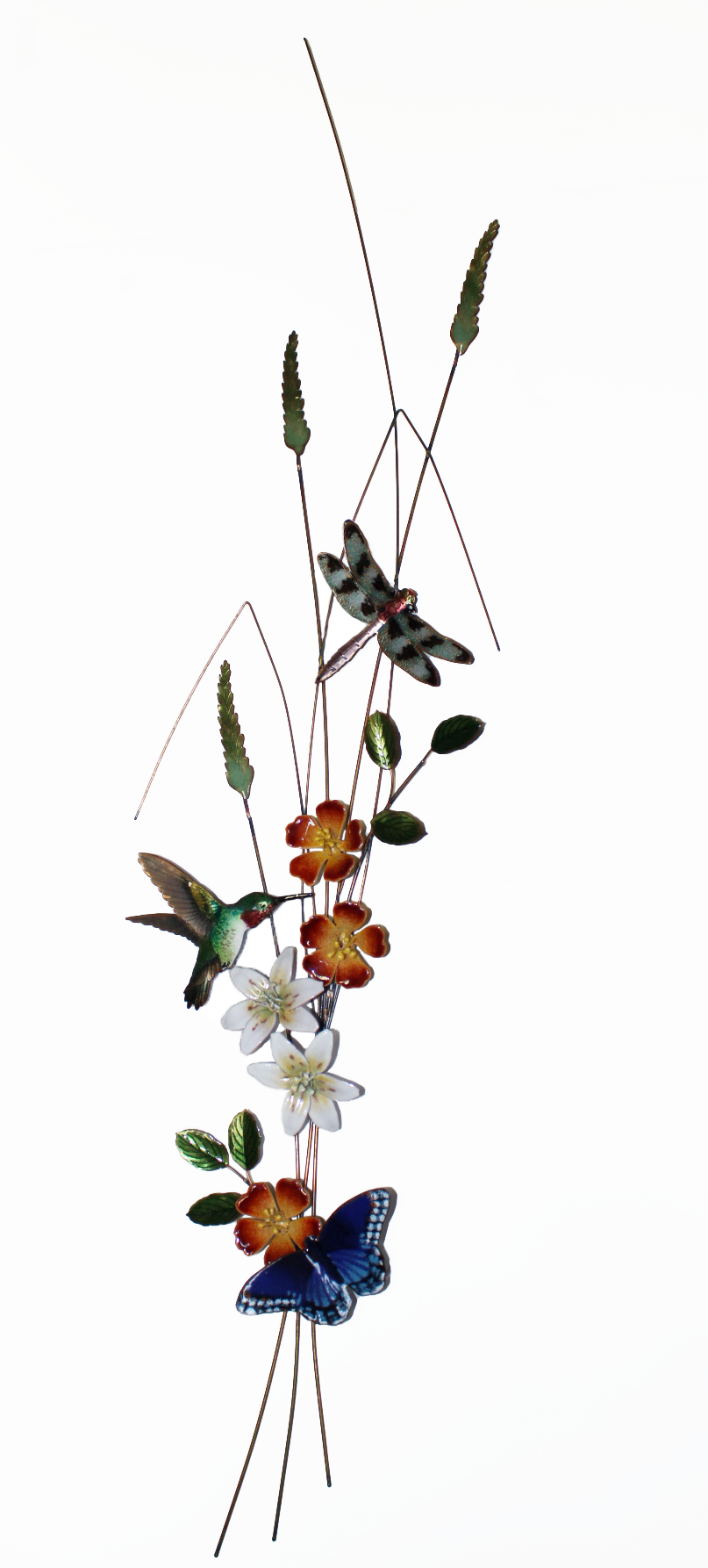 Hummingbird, Dragonfly and Butterfly Trio by Bovano - Log House Craft ...
