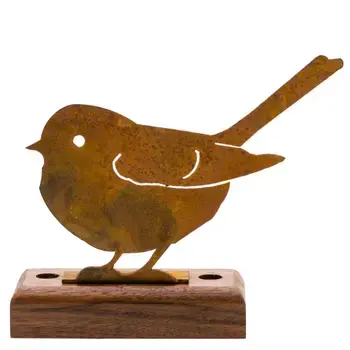 Fat Chickadee Silhouette by Elegant Garden - Log House Craft Gallery