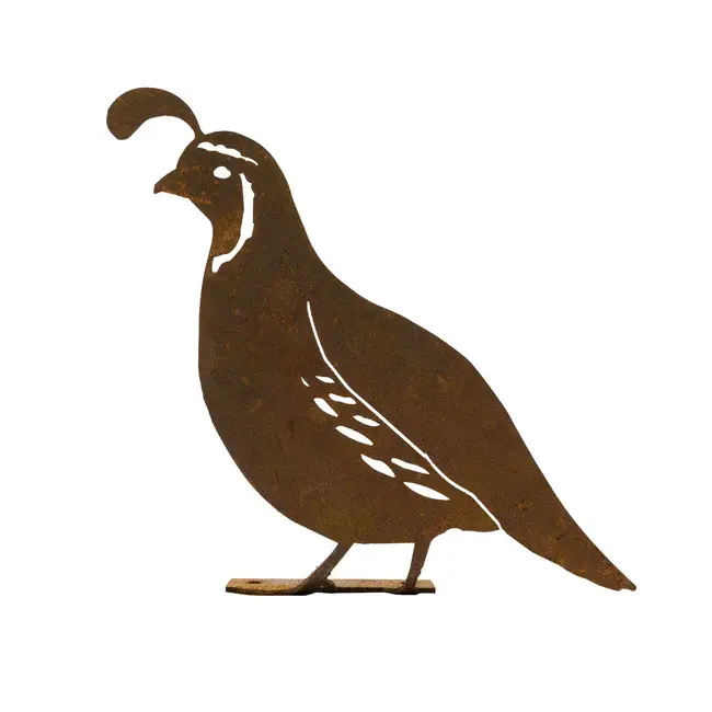 Quail Silhouette by Elegant Garden - Log House Craft Gallery
