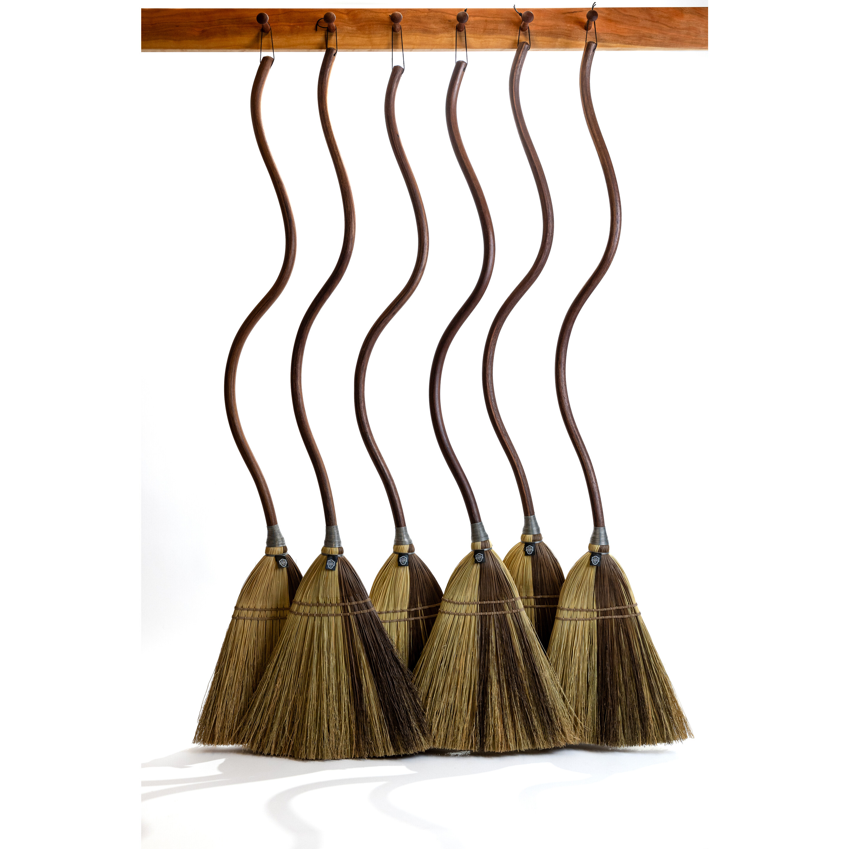 Squiggle Broom by Berea College Student Craft - Log House Craft Gallery