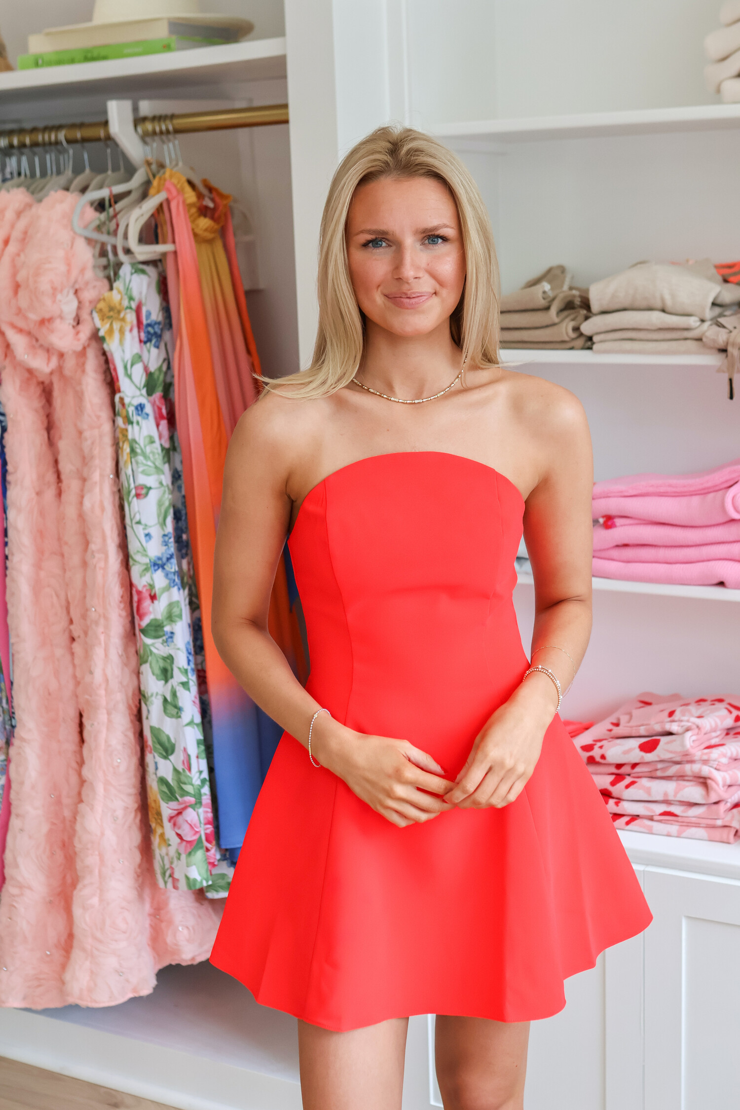 Romilly Dress - Tulips in Little Rock