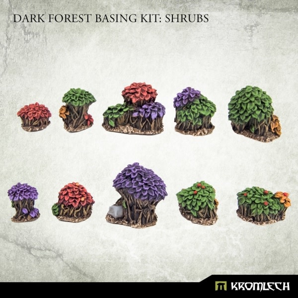 Kromlech Dark Forest Basing Kit - Shrubs (KRBK053) - Au Royaume Des Titans