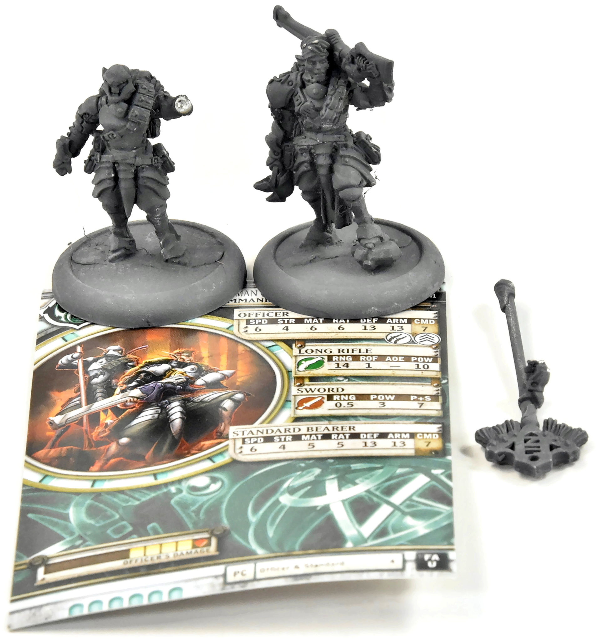 Privateer Press WARMACHINE House Guard Rifleman Officer & Standard #1 ...