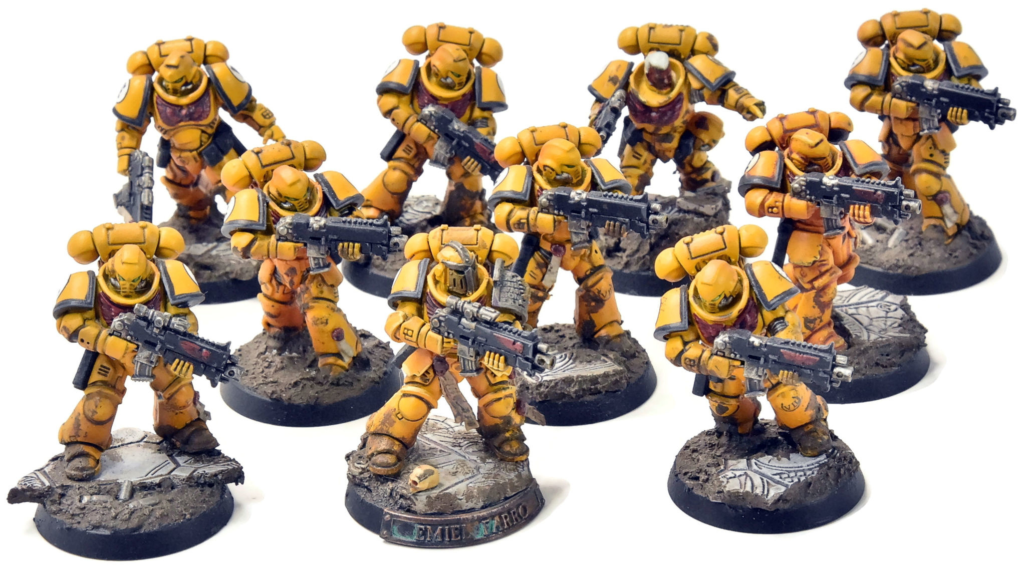 IMPERIAL FISTS 10 Intercessors #2 PRO PAINTED Warhammer 40K - Kingdom ...