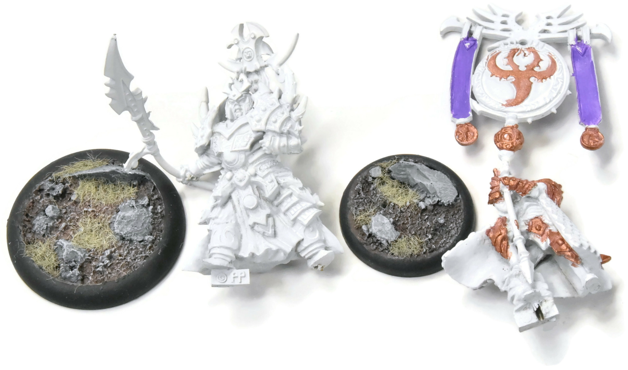 HORDES Tyrant Commander & Standard #1 METAL skorne - Au Royaume Des Titans