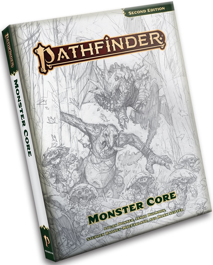 Paizo Pathfinder Rpg Monster Core Sketch Cover Edition - Au Royaume Des Titans