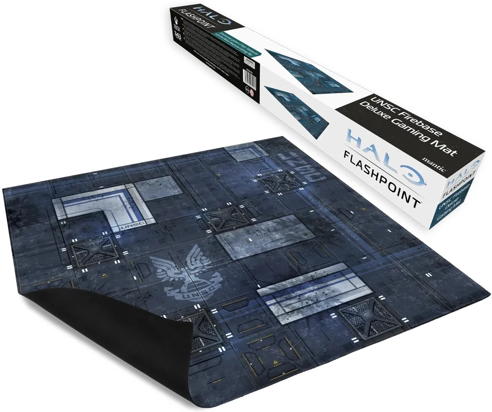 Halo Flashpoint Unsc Firebase Deluxe Gaming Mat - Au Royaume Des Titans