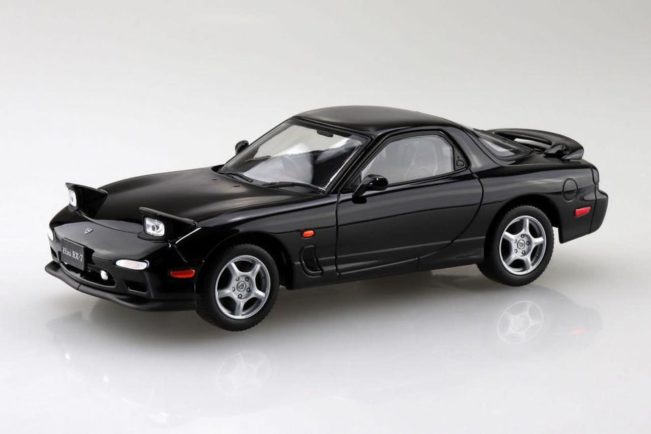 Aoshima RakuPla Snap Kit Infini FD3S RX-7 Brilliant Black Plastic Model ...