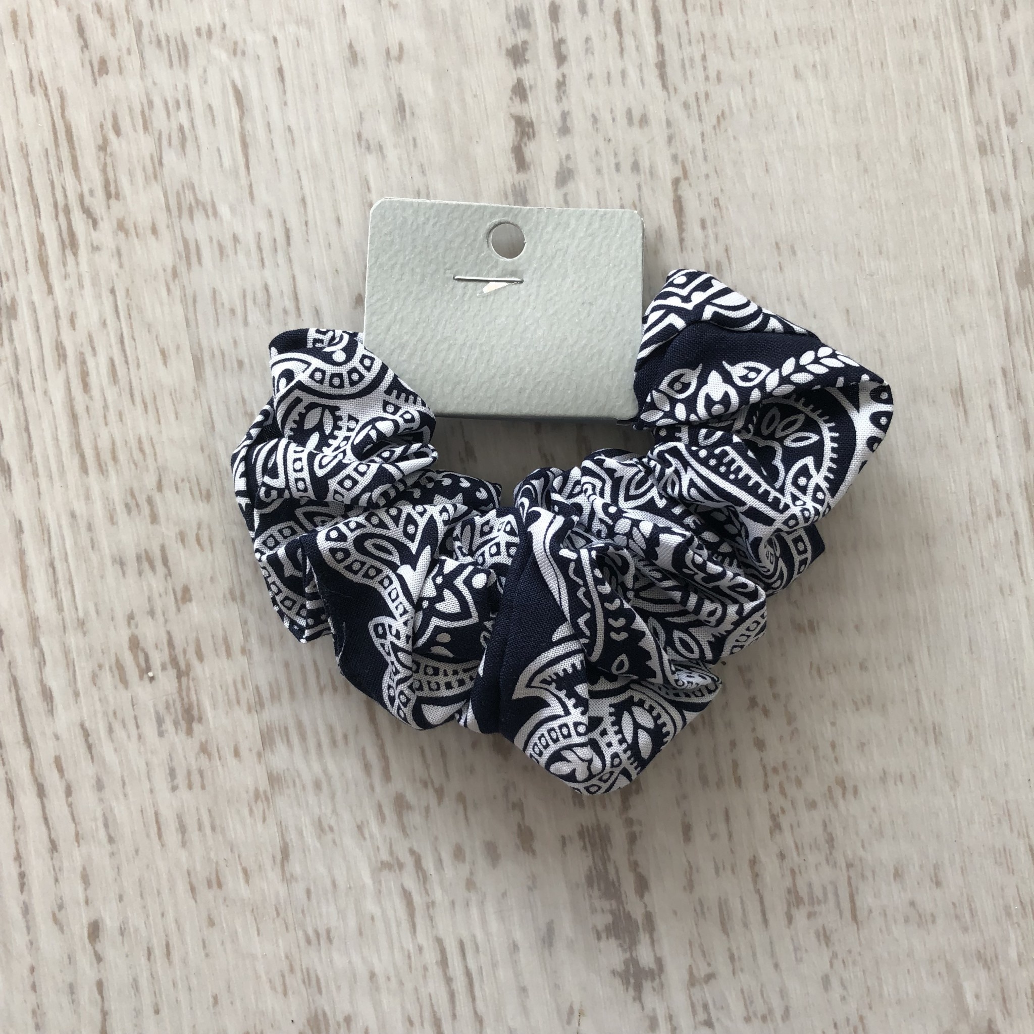 Golden Stella Paisley Hair Scrunchie - From Marfa