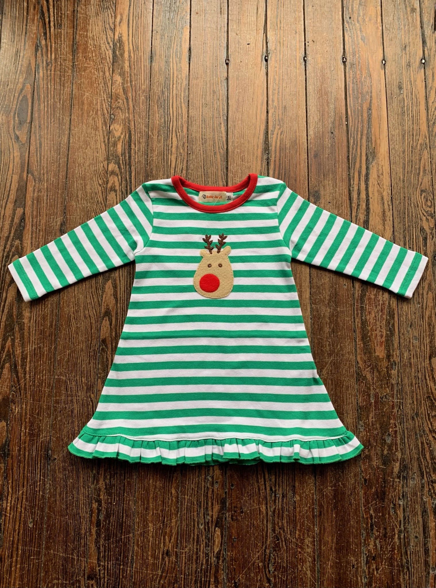 L/S Ruffle Rudolph Dress - From Marfa