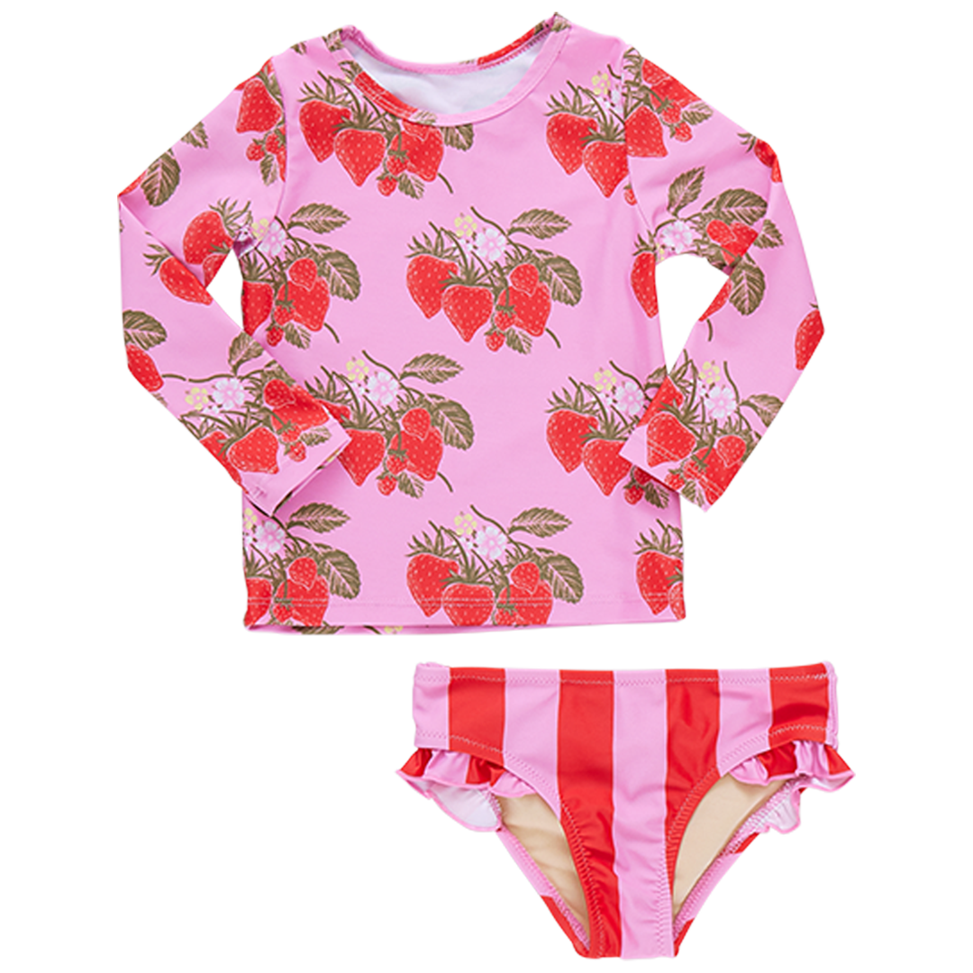 Pink Chicken girls rash guard set - From Marfa