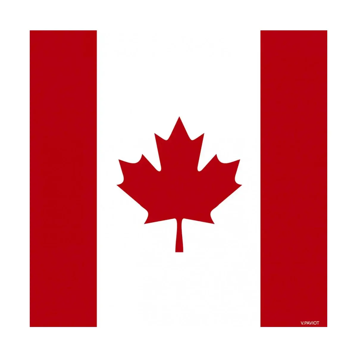 Canada Flag Dinner Napkins - The Village Quire