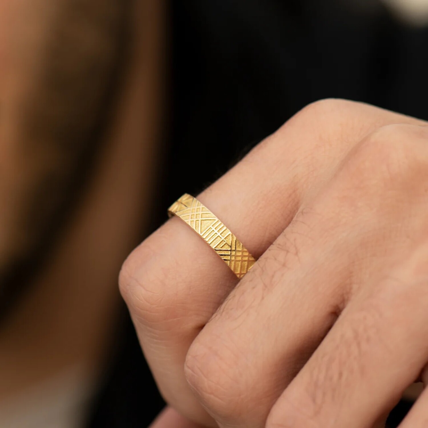 Men s Unique Geometric Wedding Ring Element 79 Contemporary Jewelry