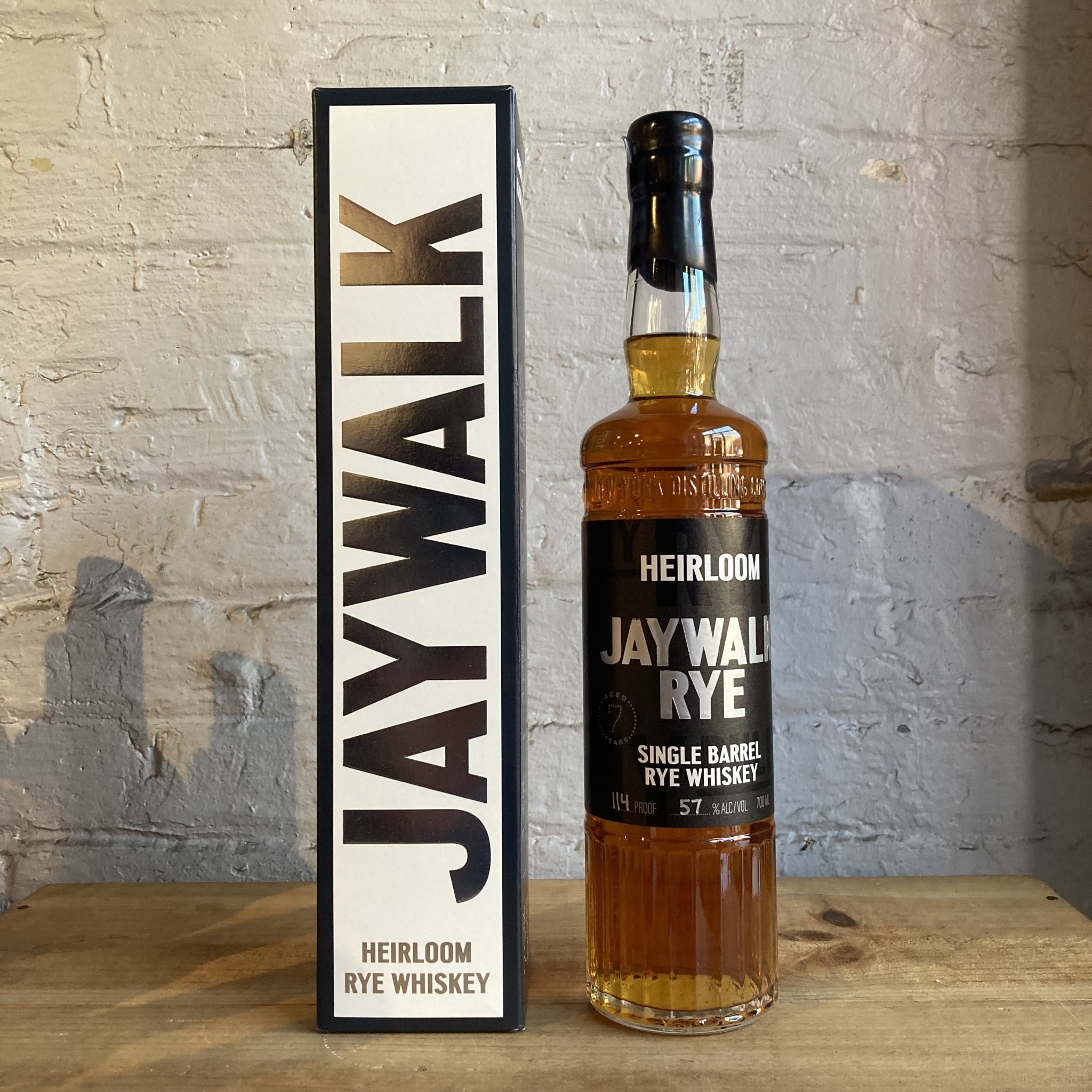 NY Distilling Co 7yr Heirloom Jaywalk Singe Barrel Rye Whiskey (114 ...