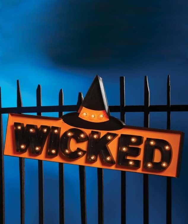 Wicked marquee sign - House of Boo