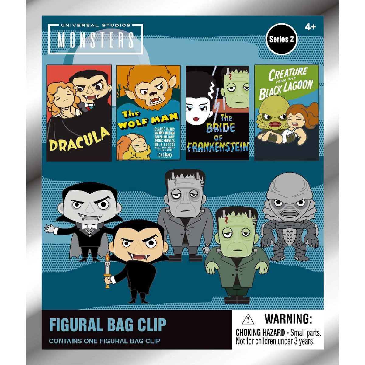 Universal Monsters S2 3D Foam Bag Clip - House of Boo