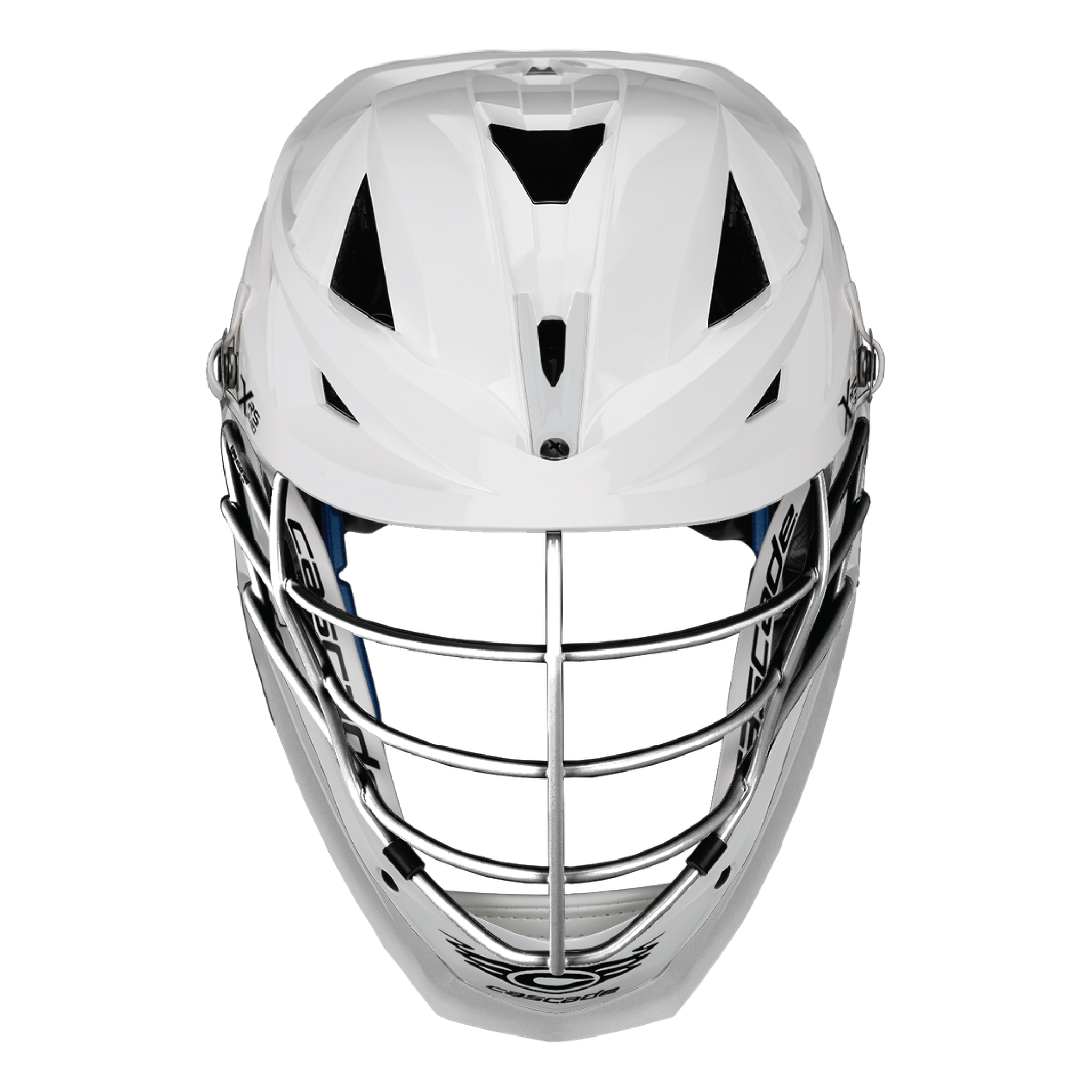 Cascade XRS Pro Chrome White Lacrosse Helmet - Sling It! Lacrosse