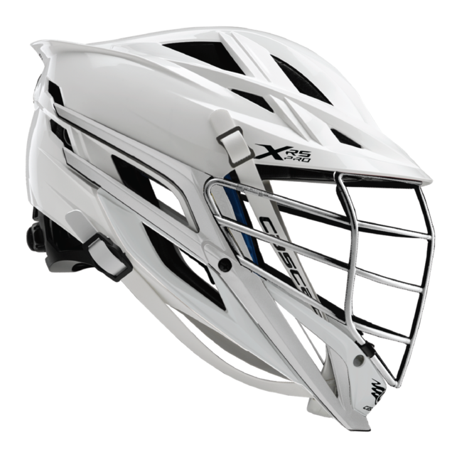 Cascade XRS Pro Chrome White Lacrosse Helmet - Sling It! Lacrosse