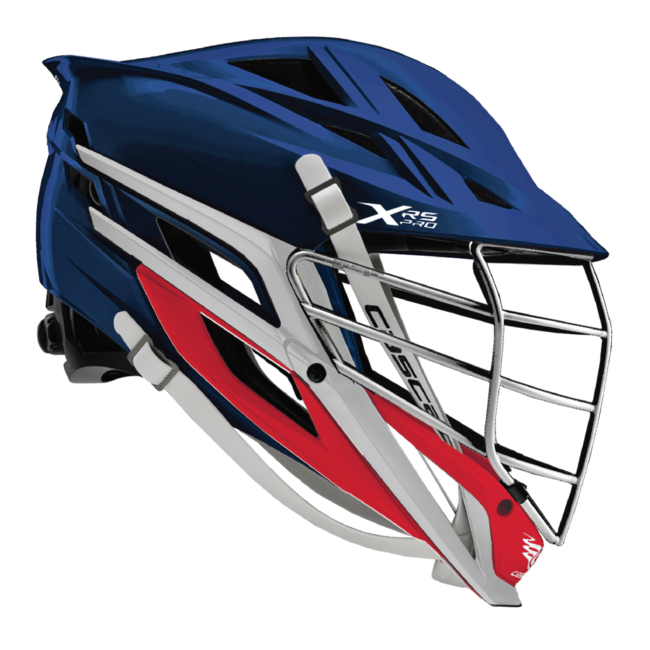 XRS Pro Chrome Navy Scarlet White - Sling It! Lacrosse